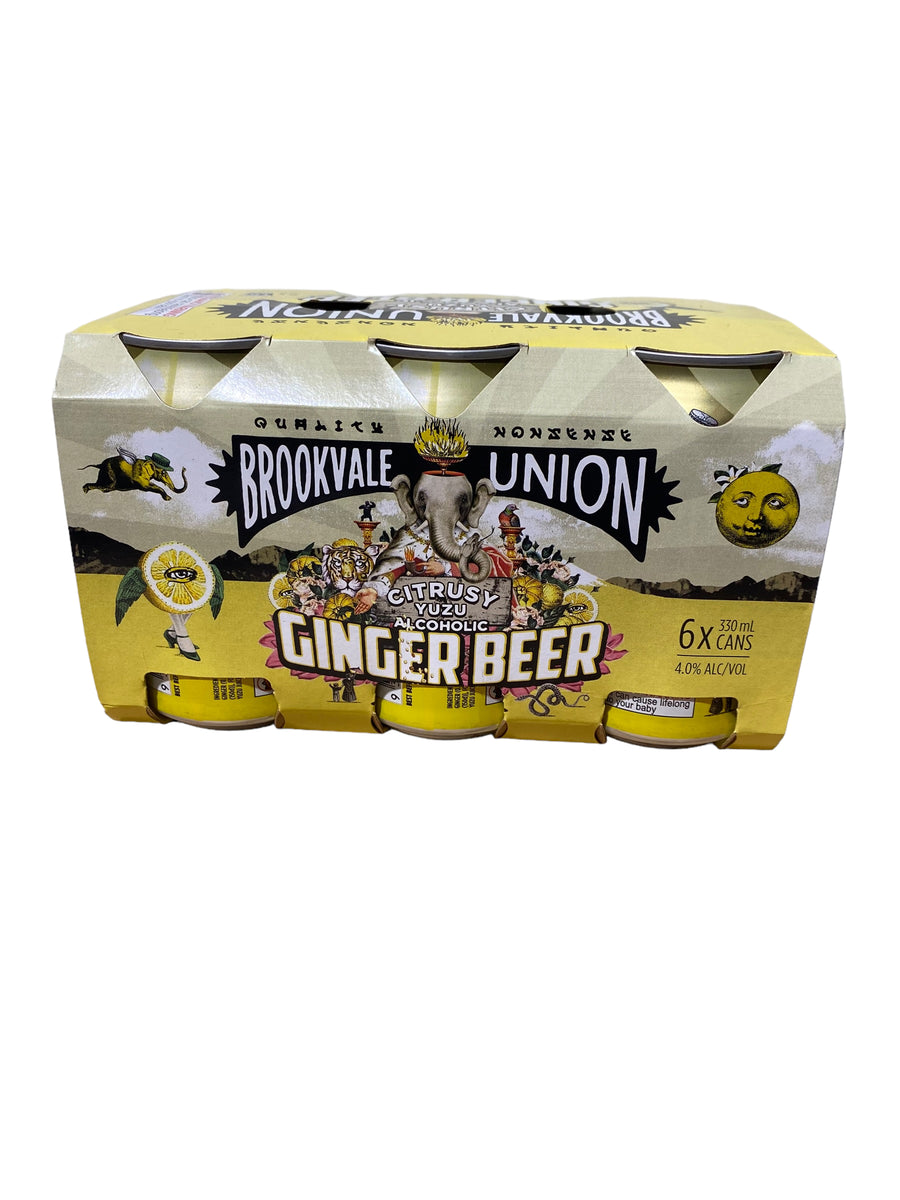 Brookvale Union Citrusy Yuzu Ginger Beer 6PK – Liquor Shed
