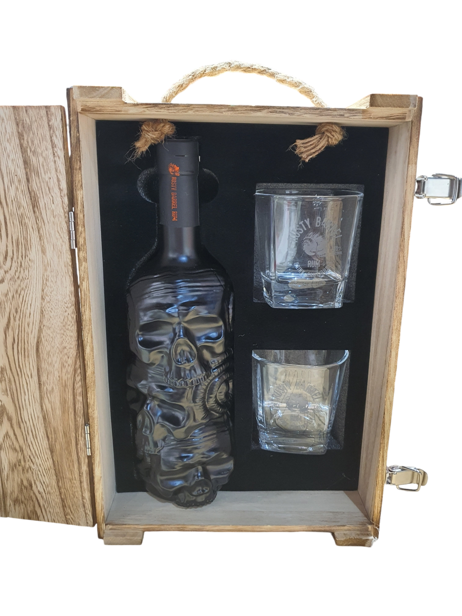 Rusty Barrel Gold Rum 700ml Gift Crate – Liquor Shed