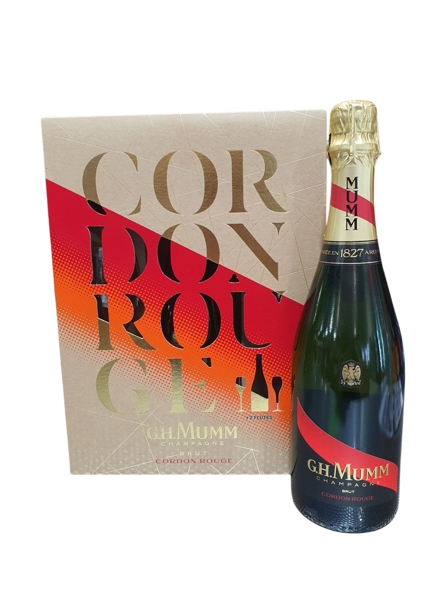 Mumm Cordon Rouge NV 750ml Twin Flutes Gift Pack – Liquor Shed