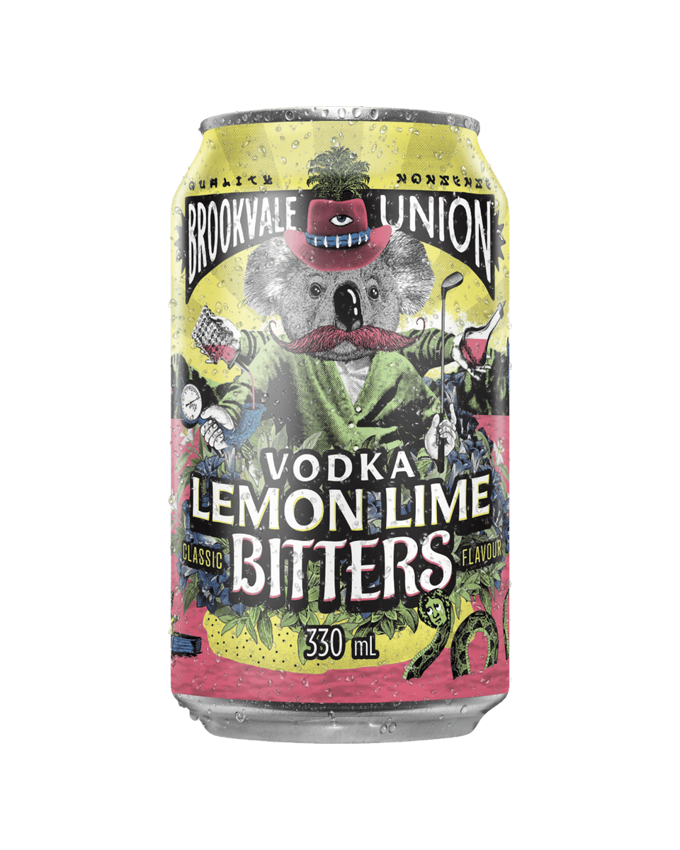 Brookvale Union Vodka Lemon Lime & Bitters 330ml Cans Carton – Liquor Shed