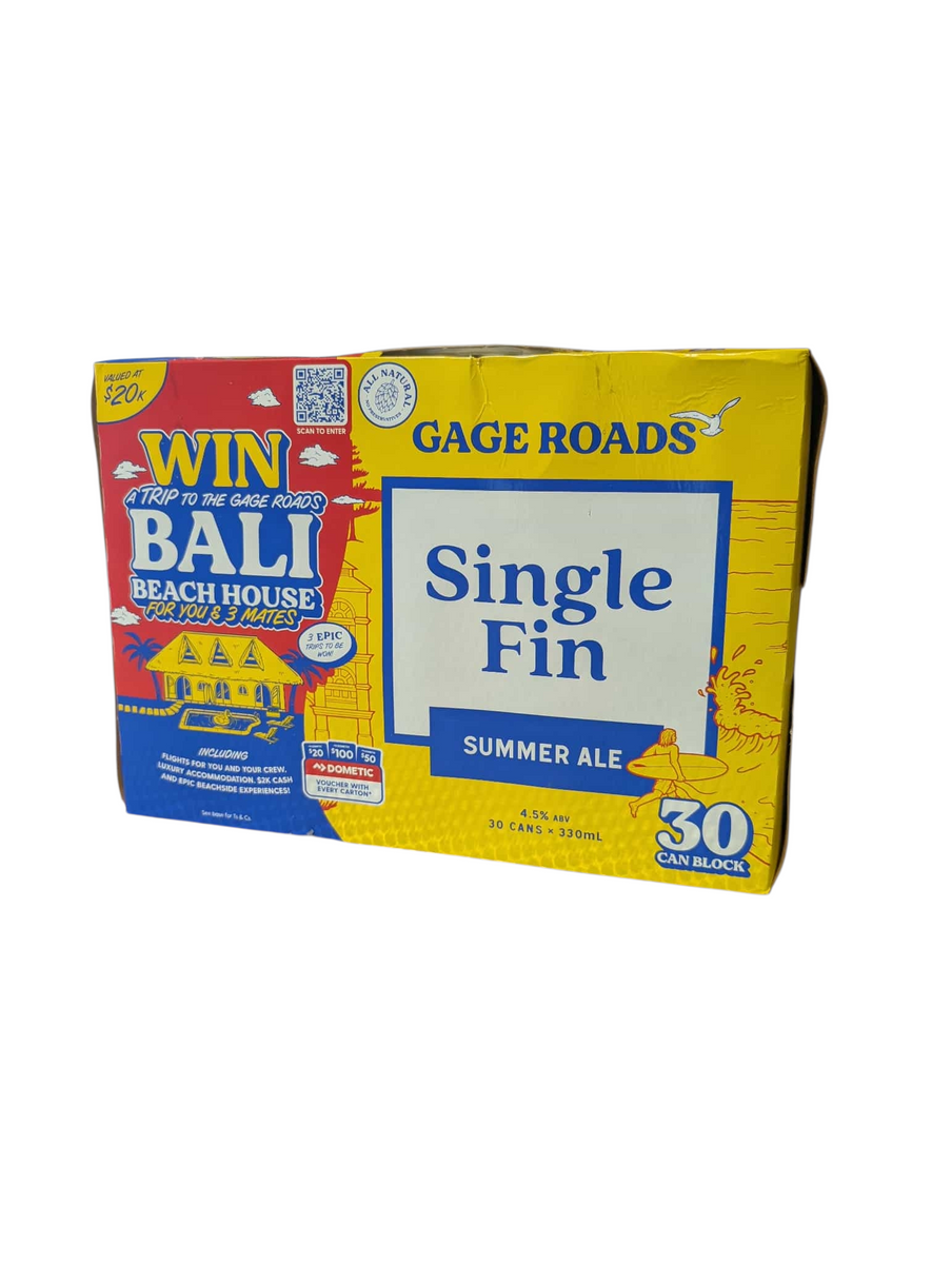 Gage Roads Single Fin Summer Ale 330ml Can 30pk Block – Liquor Shed