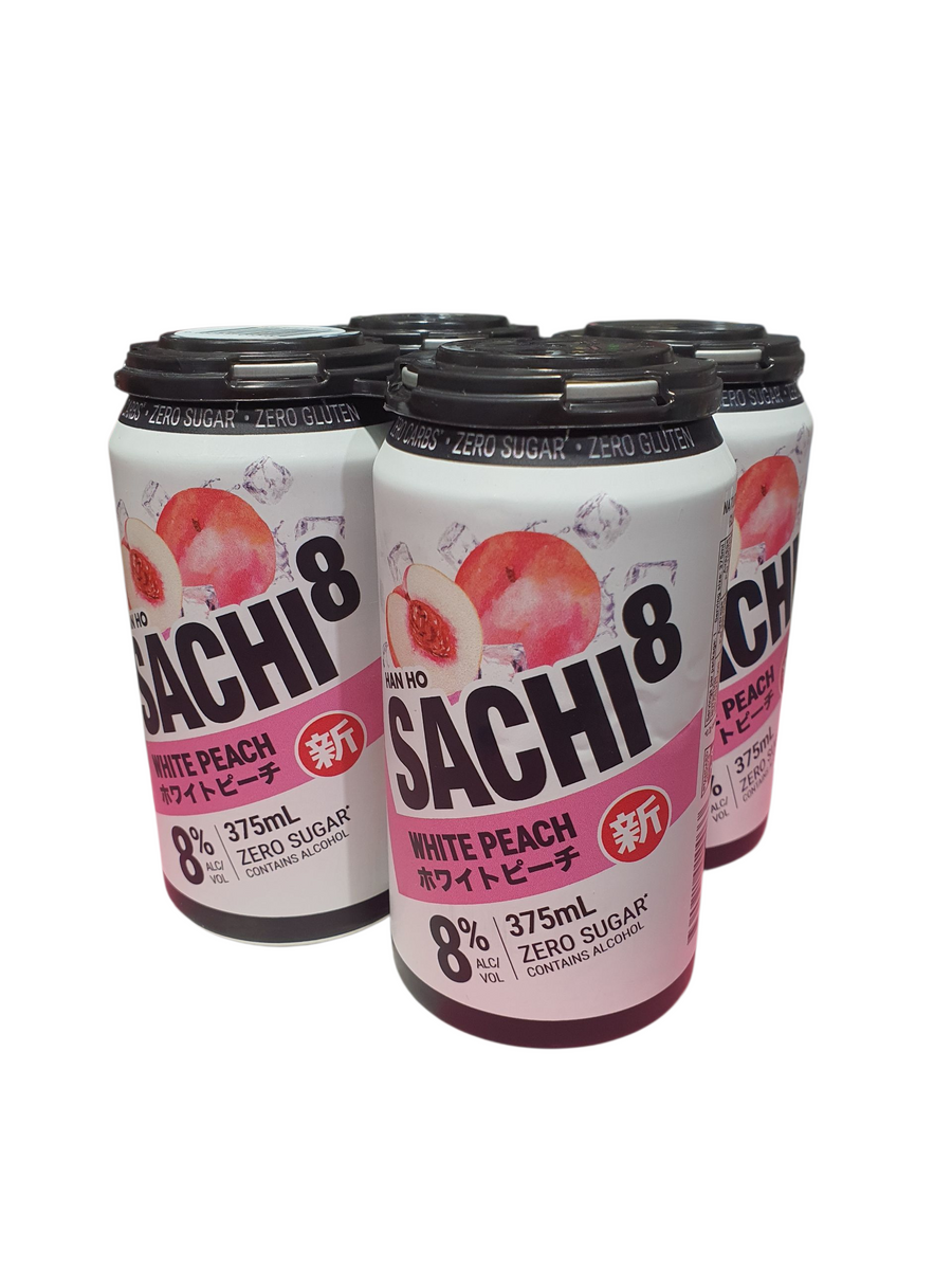 Sachi8 White Peach 8% 375ml 4PK – Liquor Shed