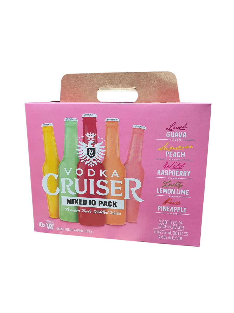 Vodka Cruisers Mixed Variety Bottles 275ml 10pk – Liquor Shed