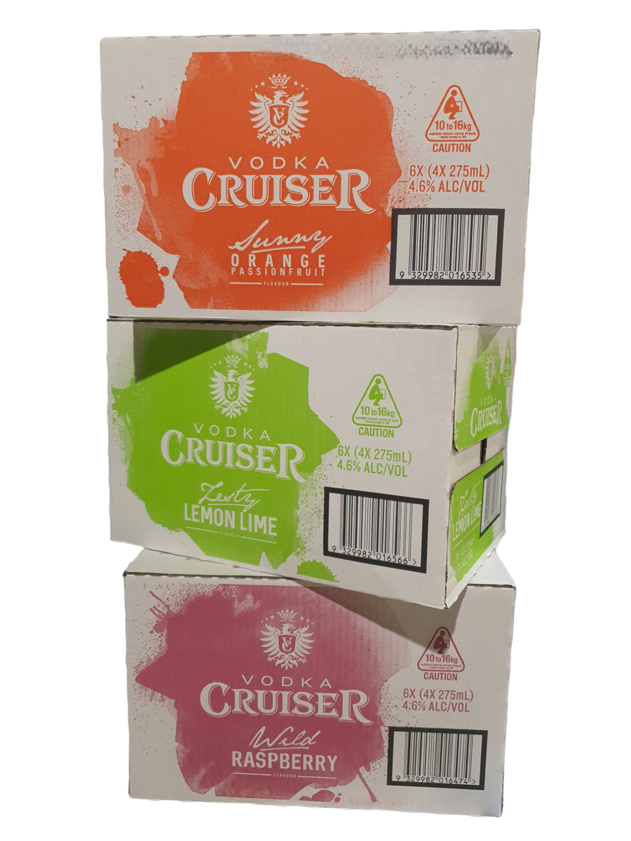 Vodka Cruisers Core Range 24pk Cartons – Liquor Shed